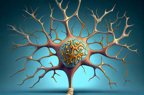 Neurons Brain Cells Neural Network Concept Generative Ai