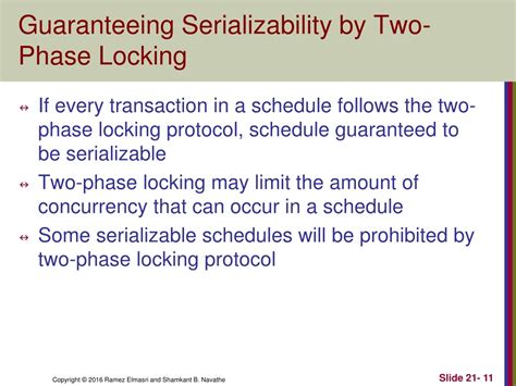 ppt concurrency control techniques overview two phase locking