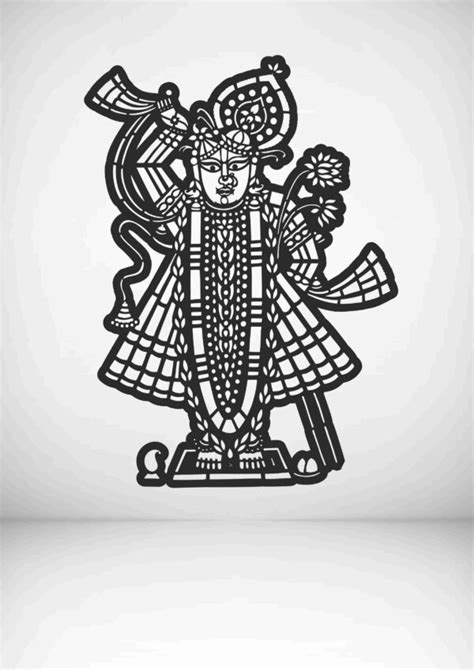 Cnc Lord Shrinathji Cdr Dxf File Makerbhawan