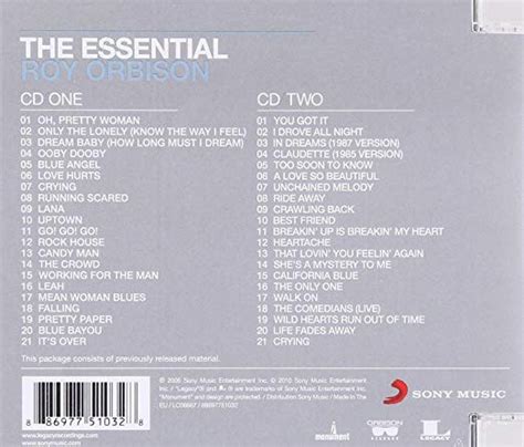 Roy Orbison The Essential Roy Orbison Cd Opus3a