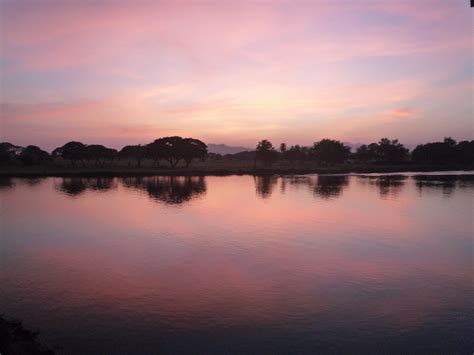 해가 지는 시간의 풍경