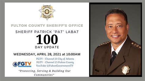 Fulton County Sheriffs Office 100 Day Update