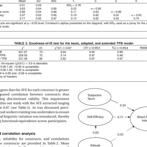 correlations between constructs download table