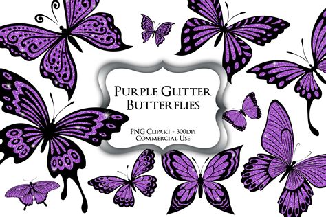 Purple Butterflies Png