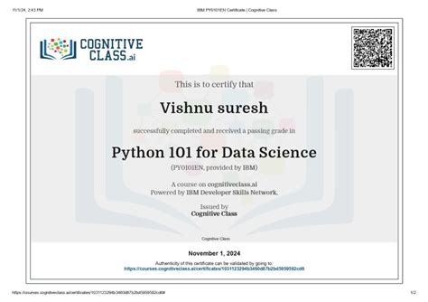 Vishnu Suresh On Linkedin Aspiring Data Scientist Python Certified