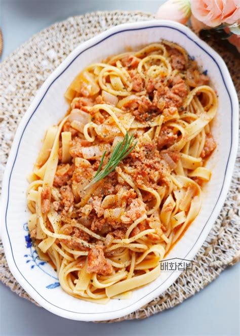 류수영 스팸케찹 파스타 레시피 재료 주말메뉴 편스토랑 어남선생 스햄케첩파스타 만들기 네이버 블로그