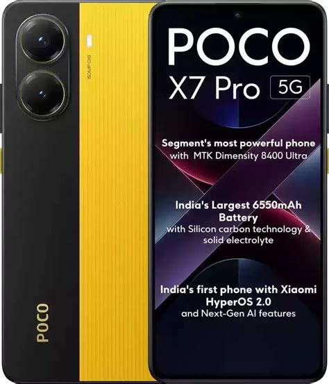 Poco X7 Pro 5G 256 GB 12 GB Price in India, Full Specifications (21 Feb ...