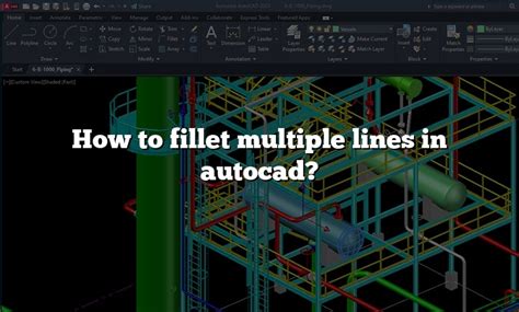 How To Fillet Multiple Lines In Autocad