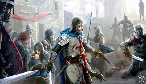 Crusader Knights In Battle Crusades Knights Templar Knight