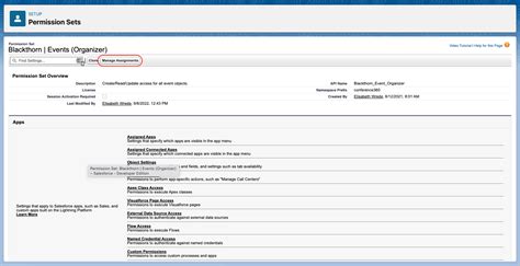 how to assign events permission sets