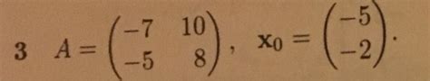 Solved Exercises In 1 10 Use The Eigenvalue Eigenvector