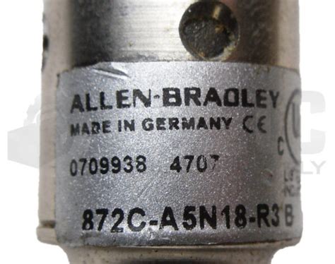 Allen Bradley 872c A5n18 R3 B Inductive Proximity Sensor 20 250vac Plc Toolbox Supply