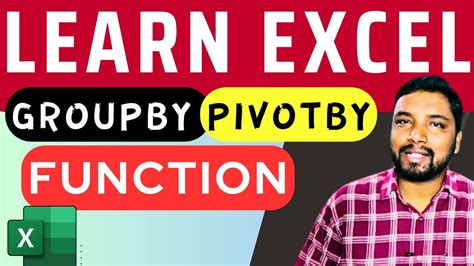 Pivotby And Groupby Fuction In Excel In Hindi Excel Tutorial Youtube