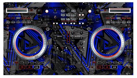 Dj Skins® Numark Ns 6 Skin Ridge Blue