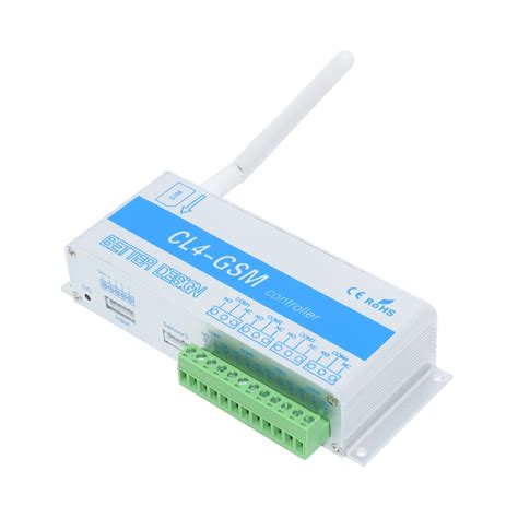 Wireless GSM SMS Smart Remote ON OFF Switch Controller CL4 GSM With 4 Relay Output Support Power