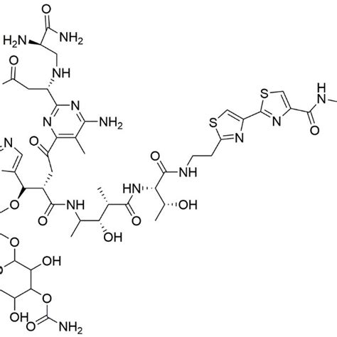 The Chemical Structure Of Bleomycin The 2d Structure Was Derived From