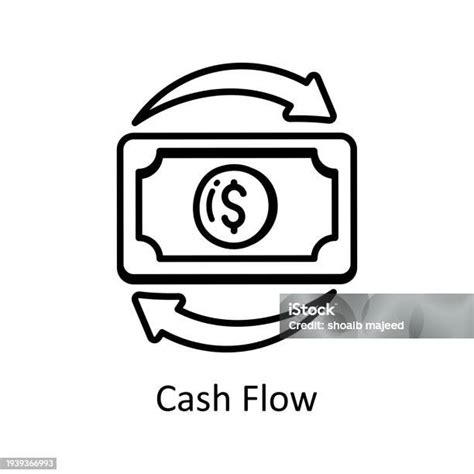 현금 흐름 벡터 개요 낙서 디자인 그림입니다 흰색 배경의 기호 Eps 10 파일 가방에 대한 스톡 벡터 아트 및 기타 이미지 가방 금융 날씬한 Istock