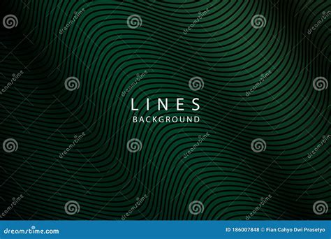 Banner Wave Lines Pattern An Abstract Stripe Background Vector Stock Vector Illustration Of