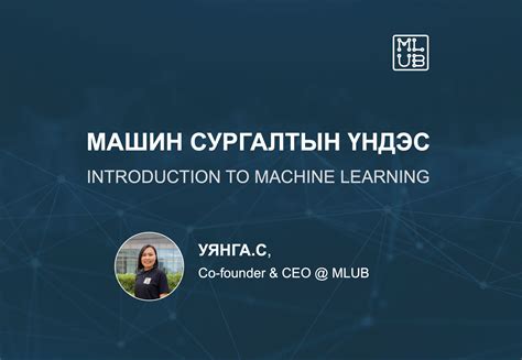 Машин сургалтын үндэс Data School
