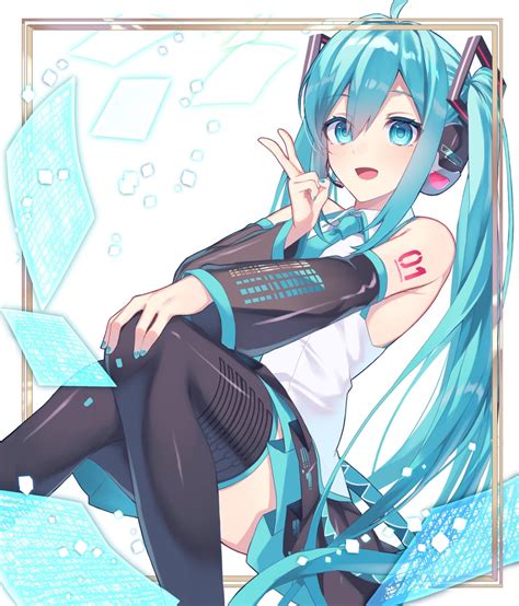 Hatsune Miku And Hatsune Miku Vocaloid Drawn By Kurobikari Danbooru