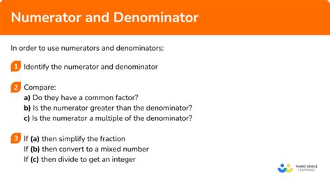 Numerator And Denominator Gcse Maths Steps And Examples