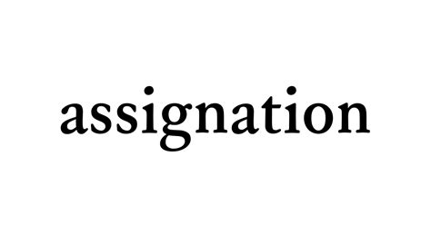 Assignation Flowery Dictionary