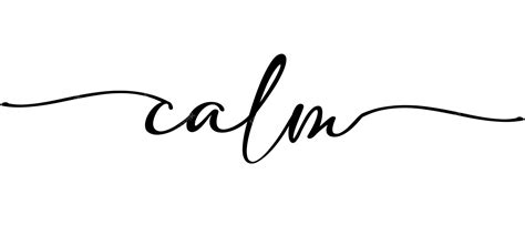 Premium Vector Calm Phrase Continuous One Line Calligraphy Minimalistic Handwriting With White