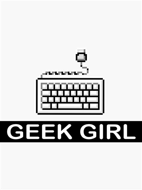 Geek Girl Sticker Sticker For Sale By Keeponcoding Redbubble