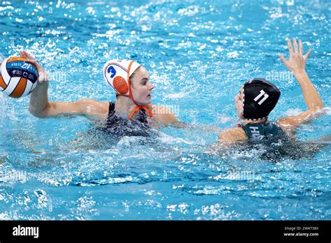 Eindhoven Brigitte Sleeking Of The Dutch Water Polo Team F In