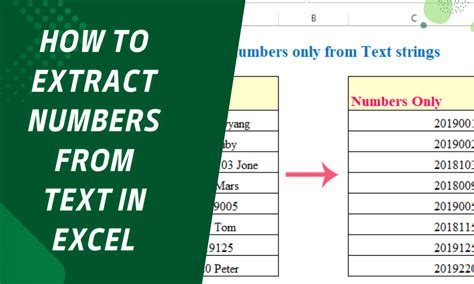 How To Extract Numbers From Text In Excel Earn And Excel
