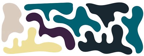 bloho color irregular blob set of abstract organic shapes abstract