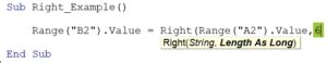 VBA Right Function Examples Dynamic Right How To Use