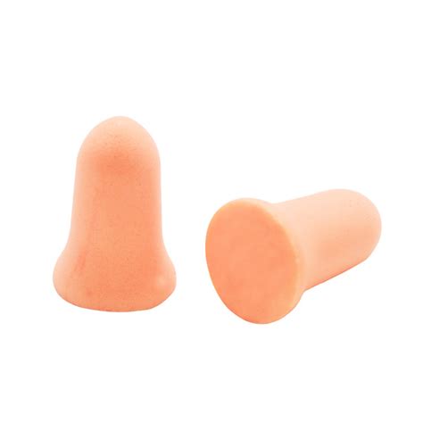 cordless 30db snr big size bell shape pu foam light orange earplug