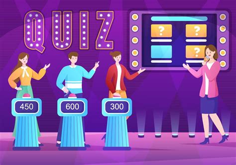 Tv Quiz Show With Participants Who Answer Questions And Will Get Points