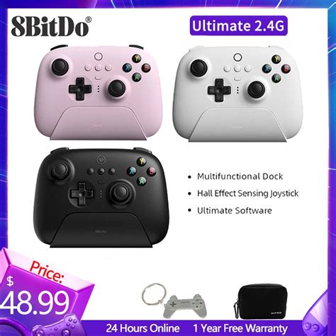 8bitdo 얼티밋 무선 게임 컨트롤러 Pc 윈도우 10 11 스팀 안드로이드용 충전 도크 포함 24g