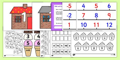 odd and even games odd and even number games resource pack