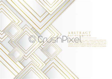 White Luxury Background Square Overlap Shape Design With Space For Stock Vector 2214116