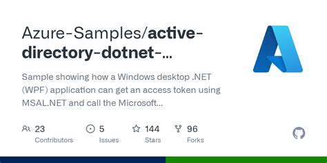 GitHub Azure Samples Active Directory Dotnet Desktop Msgraph V Sample Showing How A Windows