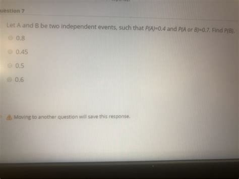 Solved Let A and B be two independent events, such that P | Chegg.com
