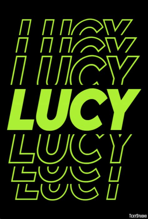 Lucy Text Effect And Logo Design Name