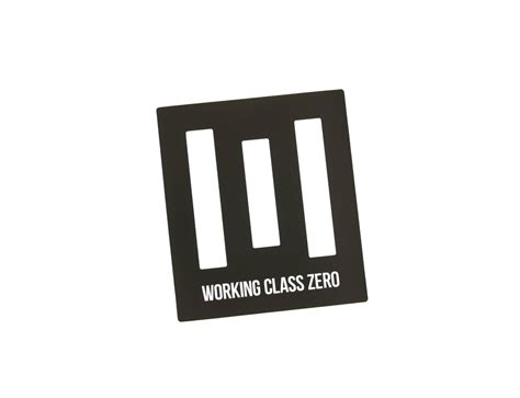Bars Sticker Working Class Zero