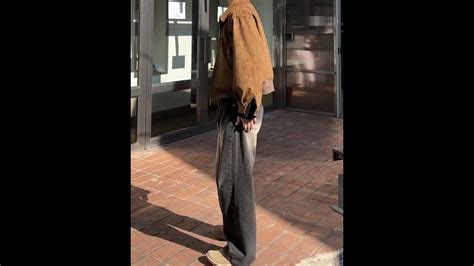 남자 코디 빈티지하면서도 트렌디한 무드의 샌드 워싱 와이드핏 통큰 청바지 데님 팬츠 캐쥬얼 스트릿 미니멀 캐트릿 꾸안꾸 남자 쇼핑몰 추천 Youtube
