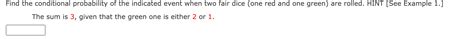 Solved Find The Conditional Probability Of The Indicated Chegg