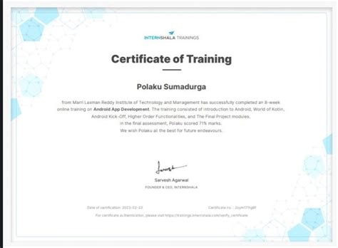 Sumadurga Polaku On Linkedin Connection Intern