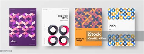 비즈니스 프리젠 테이션 벡터 A4 수직 방향 전면 페이지 모형 세트 기업 보고서 커버 추상 기하학적 일러스트 디자인 레이아웃 번들 회사 Id 브로셔 템플릿 컬렉션입니다 0