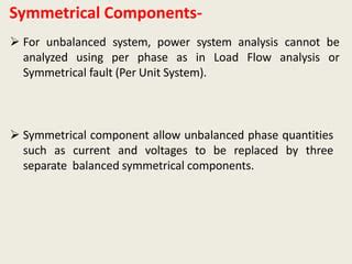Unsymmetrical Fault Analysis PPTX Physics Science
