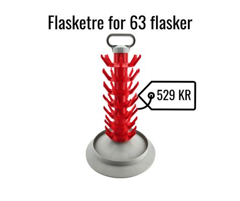 Kjeller Flasketre For 63 Flasker Sørger For Enkel Avrenning Av Flasker Etter Rengjøring