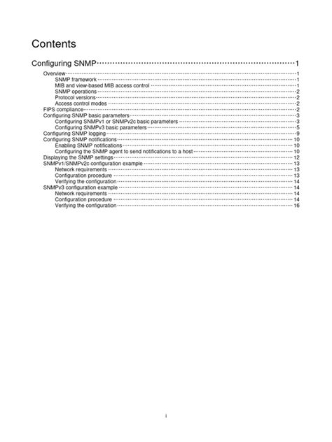 22 Snmp Configuration Pdf Computer Data Information Technology