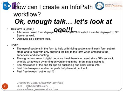 Intro To Infopath Workflow Pptx