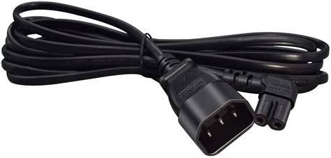 Toptekits C To C Power Extension Cord IEC C To Degree Angled C Power Cord Cable AWG